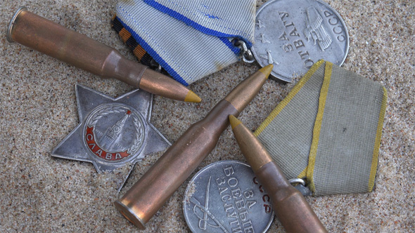 WW 2 Red Army Order and Medal, Stock Footage | VideoHive