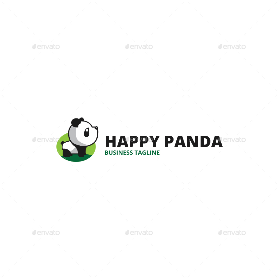 Happy Panda Logo, Logo Templates | GraphicRiver