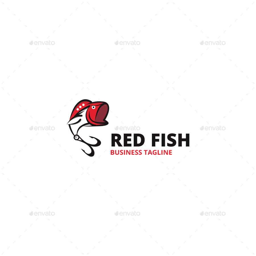 Red Fish Logo, Logo Templates | GraphicRiver