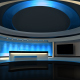 Blue Studio. TV Studio Set. News Studio Set, Graphics | GraphicRiver