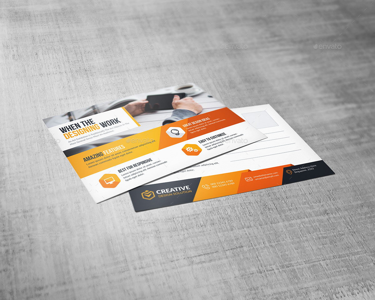 Post Card, Print Templates | GraphicRiver