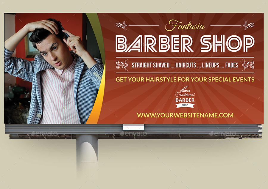 Barber Shop Advertising Bundle, Print Templates | GraphicRiver