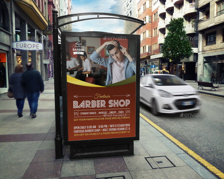 Barber Shop Advertising Bundle, Print Templates | GraphicRiver