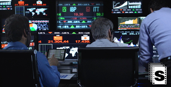 Stock Market Office Traders, Stock Footage | VideoHive