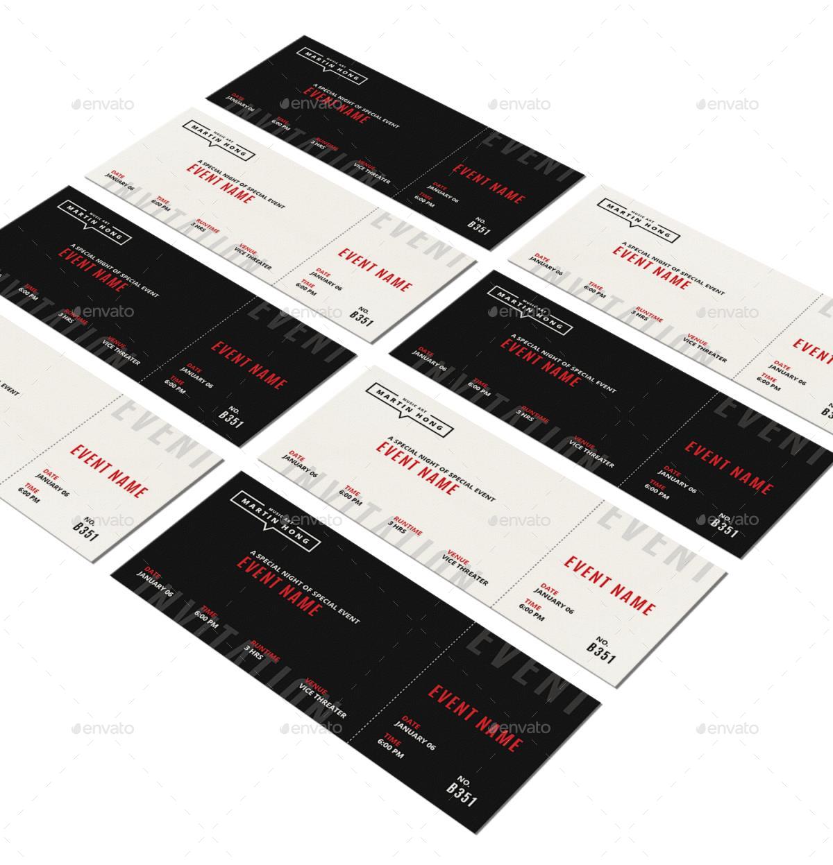 Invitation Ticket, Print Templates | GraphicRiver