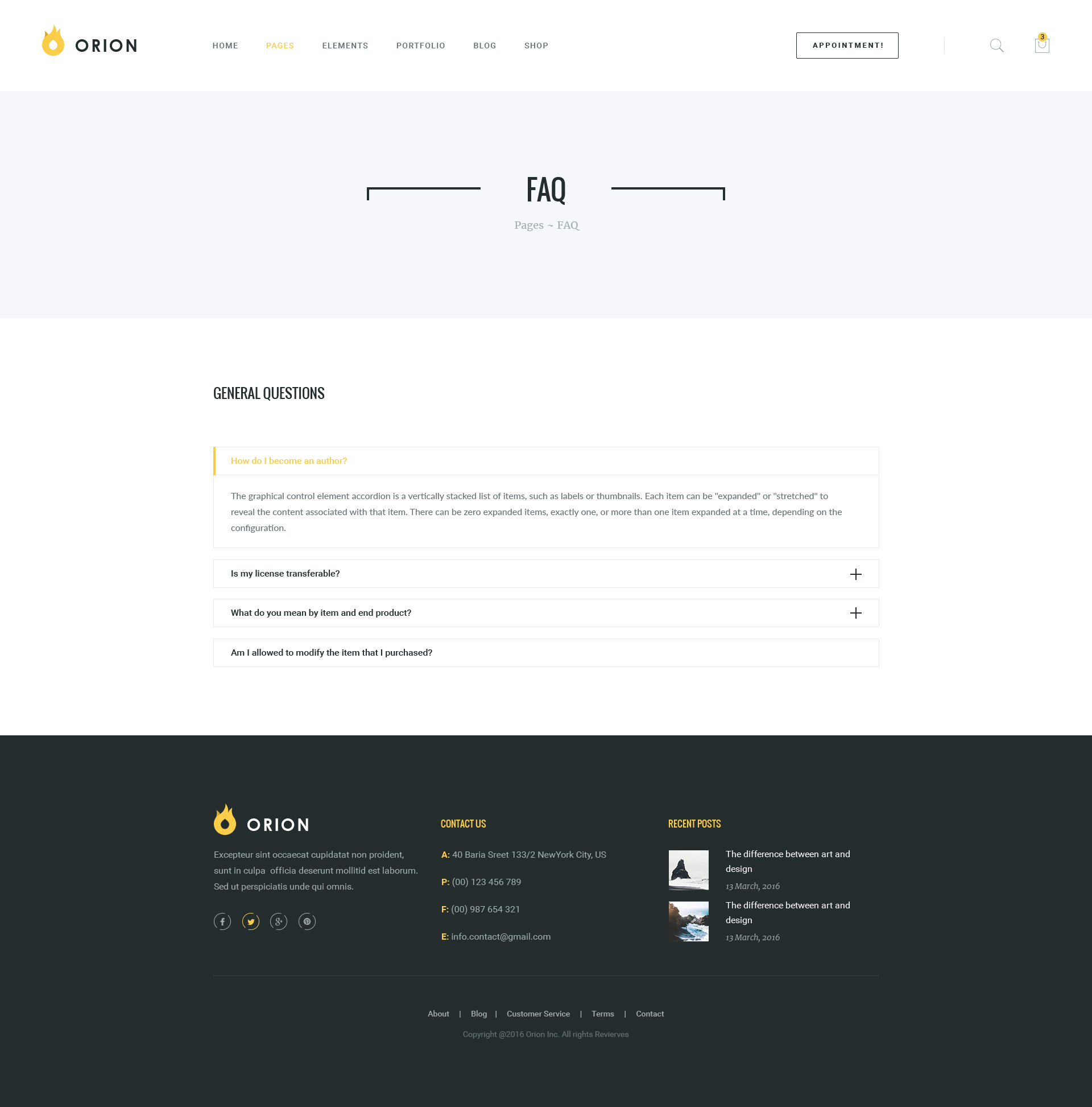Orion | Creative Multi-Purpose PSD Template by Avitex | ThemeForest