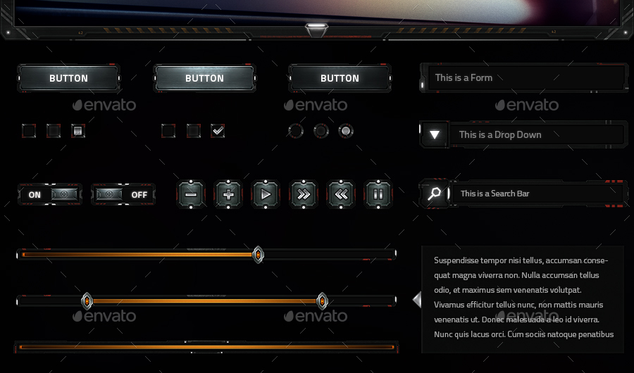 Dock 12 UI Kit, Web Elements | GraphicRiver