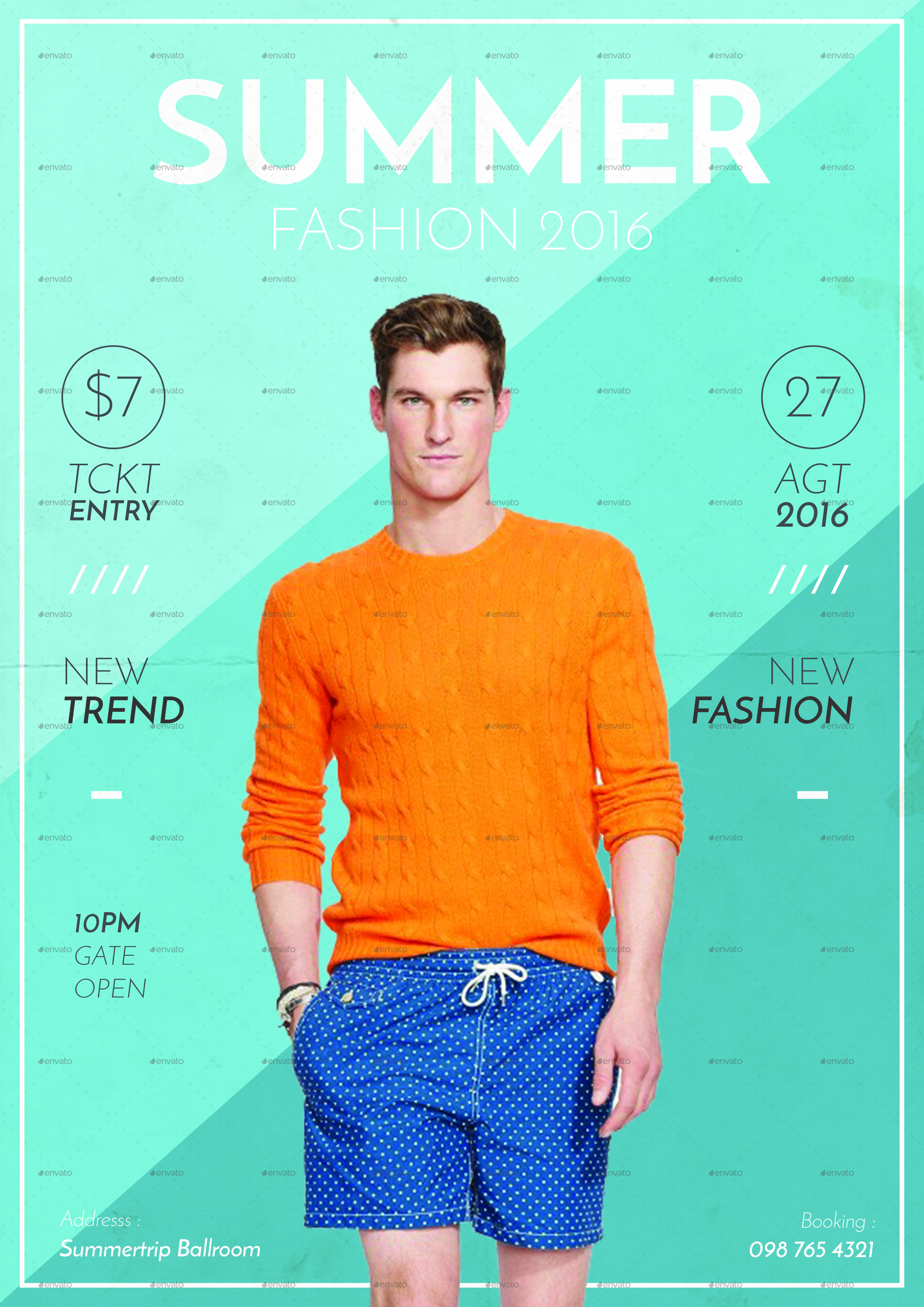 Summer Fashion Flyer, Print Templates | GraphicRiver