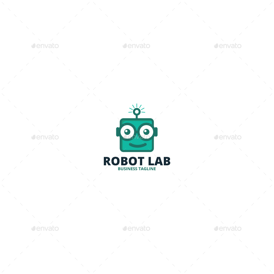 Robot Lab Logo, Logo Templates | GraphicRiver