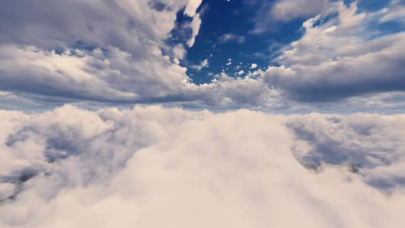 Flying On Day Light Sky Clouds 02 HD, Motion Graphics | VideoHive