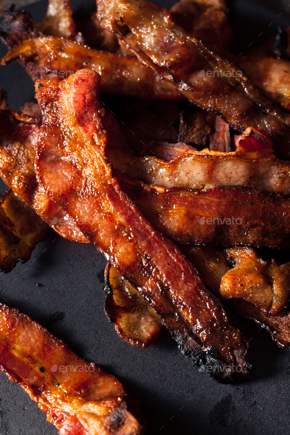 Greasy Hot Grilled Bacon Stock Photo by bhofack2 | PhotoDune