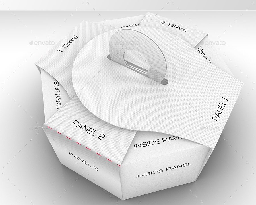 Food pastry Boxes Vol.3: Octagon Cake | Pastry Carrier Take Out ...