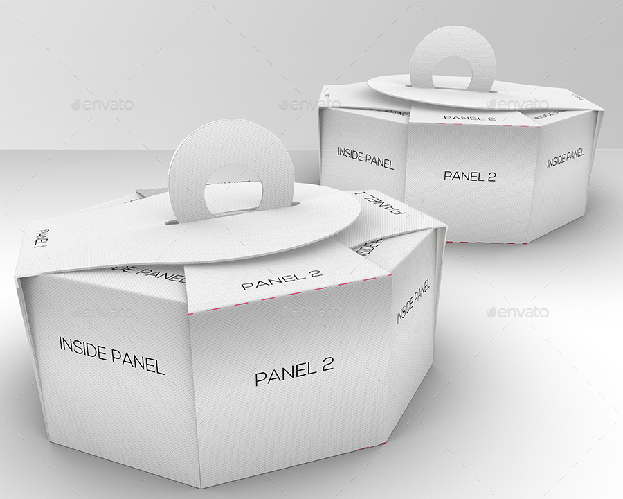 Food pastry Boxes Vol.3: Octagon Cake | Pastry Carrier Take Out ...