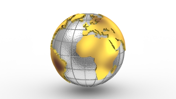 World Map Turns Into a Globe, Motion Graphics | VideoHive