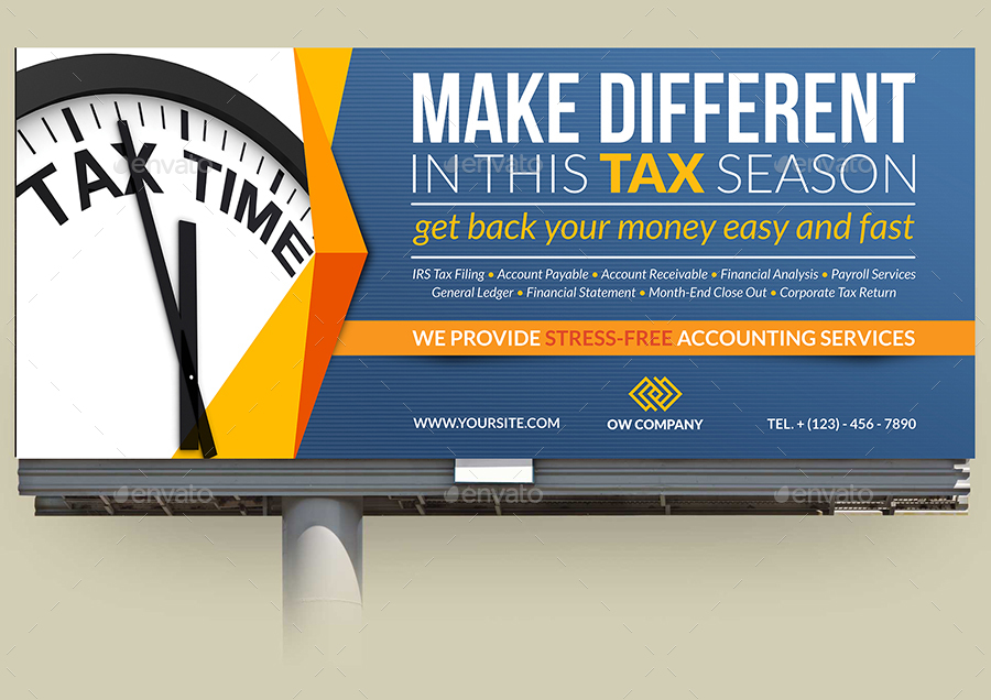 Tax and Accounting Advertising Bundle, Print Templates | GraphicRiver