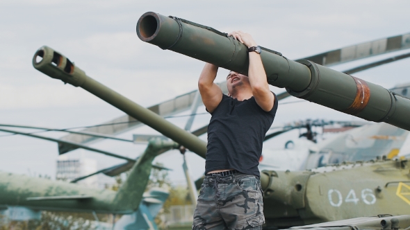 A Soldier At a Military Base Coach., Stock Footage | VideoHive