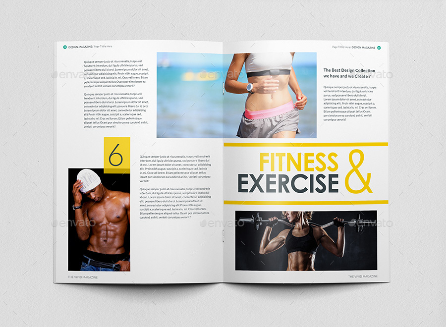 The Vivid Magazine, Print Templates | GraphicRiver