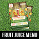 Fruit Juice Menu, Print Templates | GraphicRiver