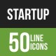 Startup Line Green & Black Icons, Icons | GraphicRiver