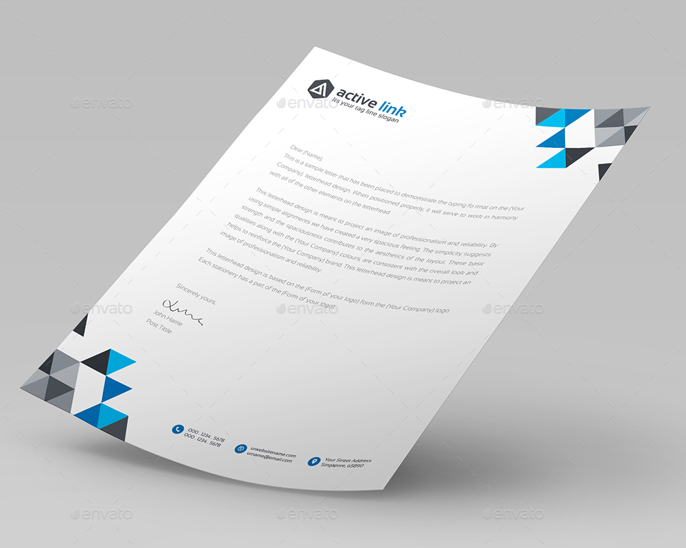 Letterhead Bundle 2 in 1, Print Templates | GraphicRiver