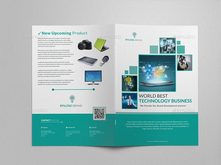 Technology Bifold Brochure_4 Pages, Print Templates | GraphicRiver