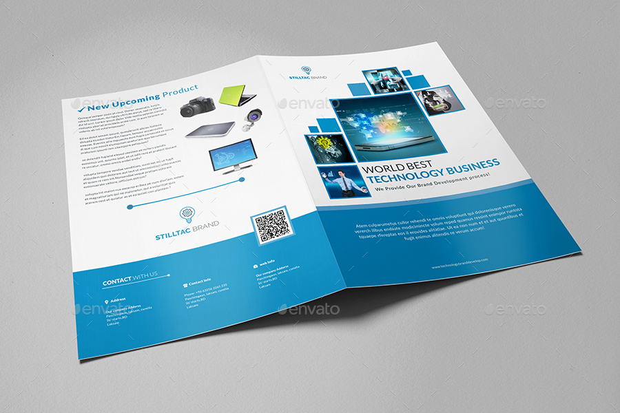 Technology Bifold Brochure_4 Pages, Print Templates | GraphicRiver