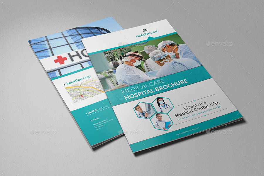 Medical Center / Hospital Brochure Template, Print Templates | GraphicRiver