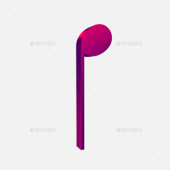 3D Musical Notes Symbols (55 pcs), Graphics | GraphicRiver