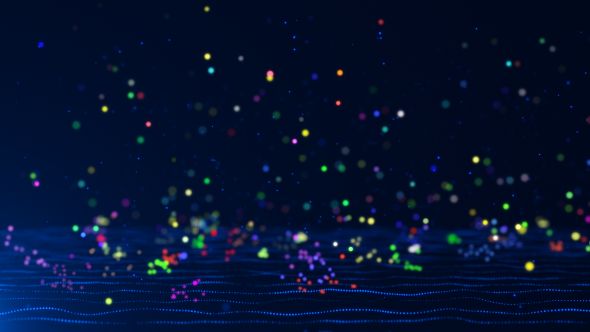 Falling Particles, Motion Graphics | VideoHive