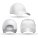 Realistic Baseball Cap Set, Vectors | GraphicRiver