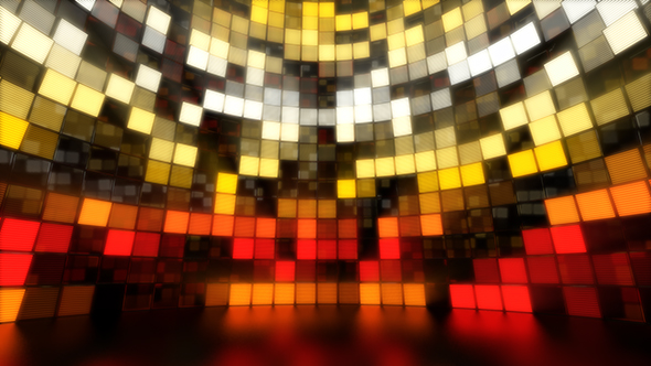 Revolving Neon Tiles Stage Light With Floor - Sunset Color with Camera ...