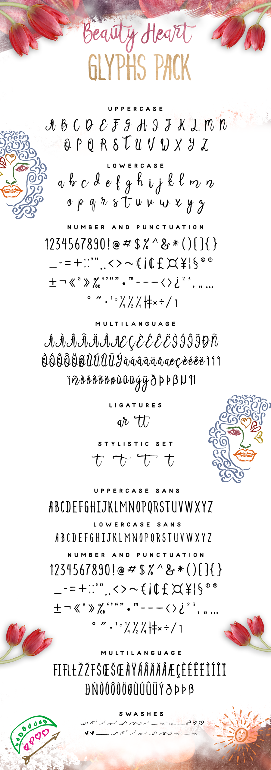 Beauty Heart Script, Fonts | GraphicRiver