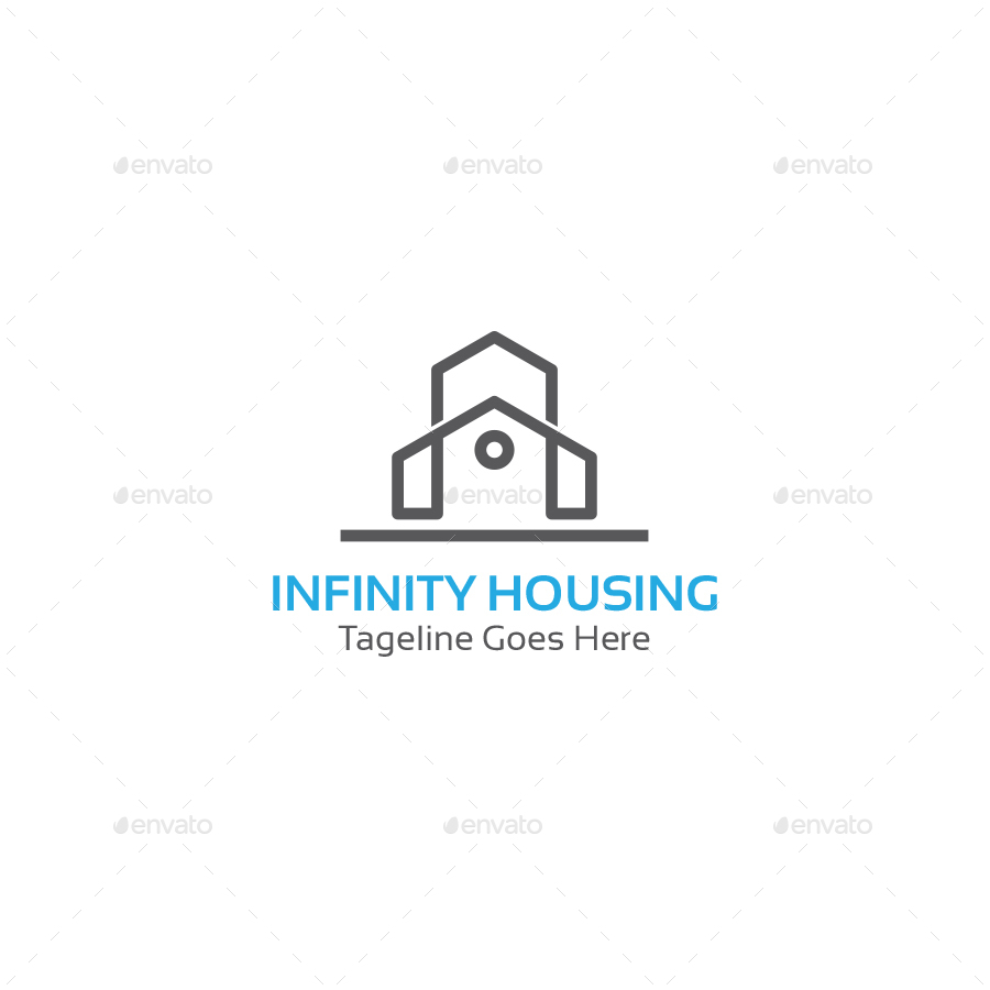 Infinity Housing Logo, Logo Templates | GraphicRiver