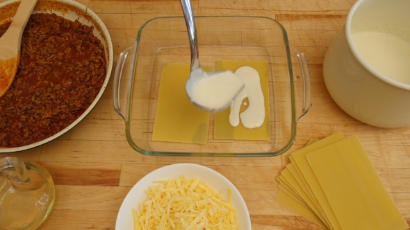Chef Preparing Lasagna, Stock Footage | VideoHive