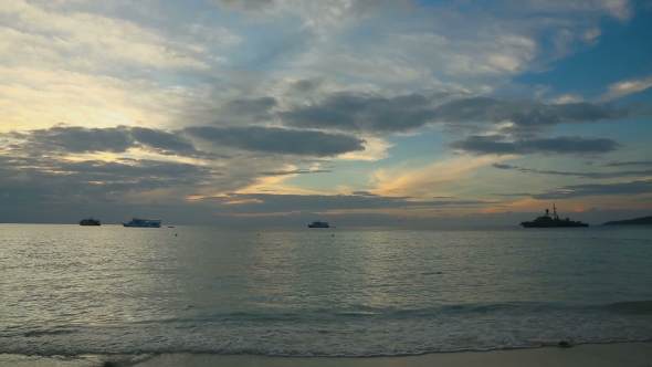 Morning Ocean Landscape, Stock Footage | VideoHive