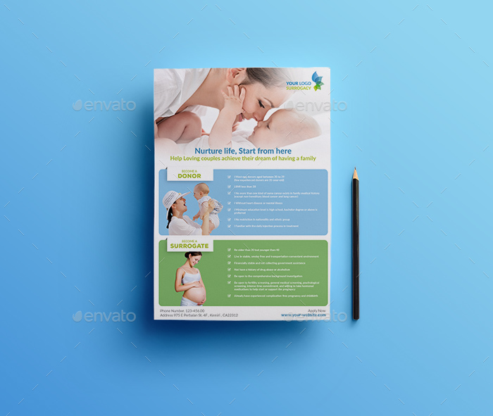 Surrogacy Healty Flyer, Print Templates | GraphicRiver