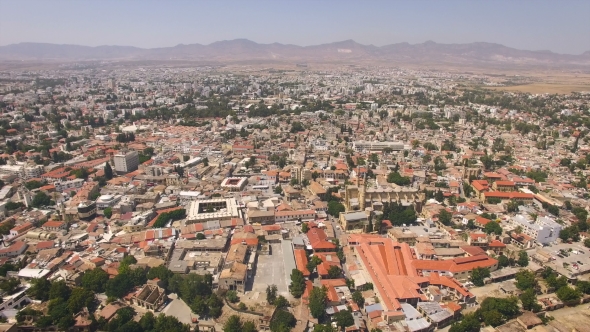 Aerial View Of Northern Part Of Nicosia, Stock Footage | VideoHive