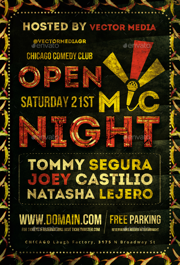 Comedy - Flyer, Print Templates | GraphicRiver