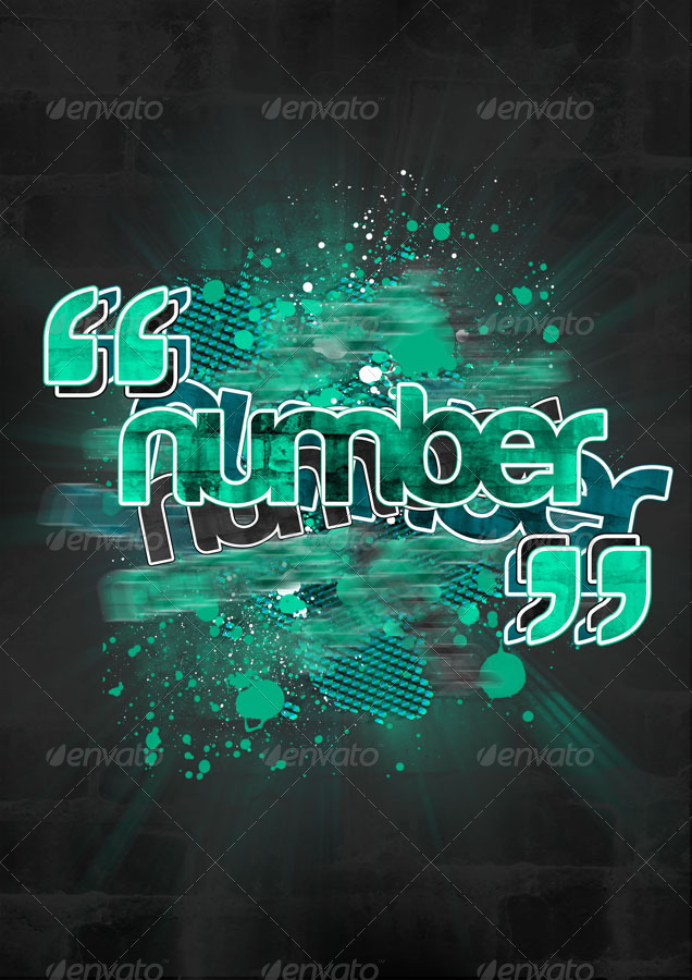 Change Number or Text in 3 Step, Graphics | GraphicRiver