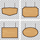 Set of Vector Wooden Signs, Vectors | GraphicRiver