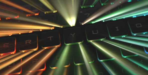 Keyboard Rays, Motion Graphics | VideoHive