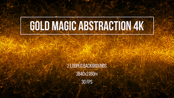 Gold Magic Abstraction, Motion Graphics | VideoHive