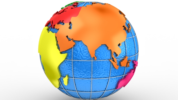 Rotating of Earth, Motion Graphics | VideoHive