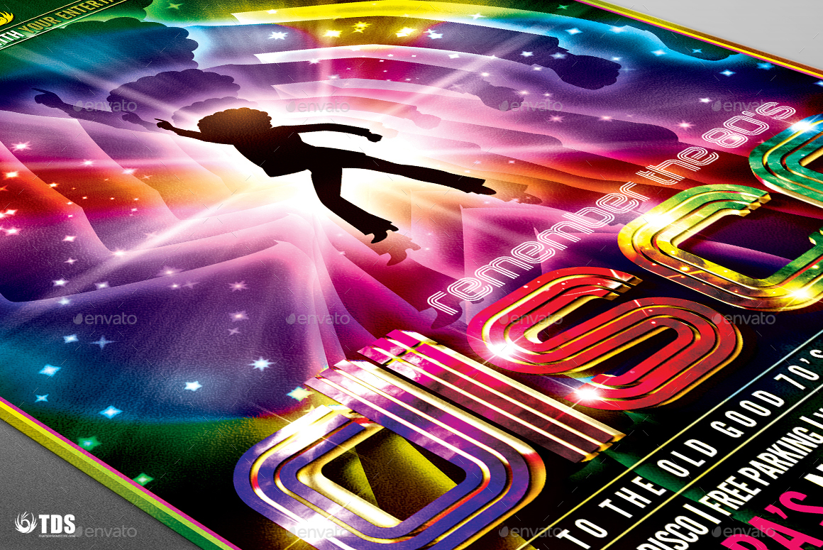 Remember Disco Flyer Template by lou606 | GraphicRiver