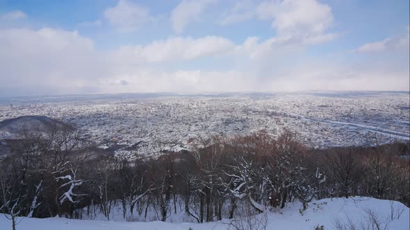 Beautiful Sapporo city and nature in Hokkaido Japan, Stock Footage