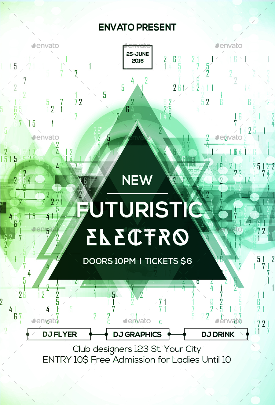 Futuristic Flyer, Print Templates | GraphicRiver