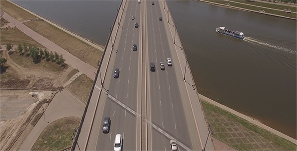 Bridge Over The River, Stock Footage | VideoHive