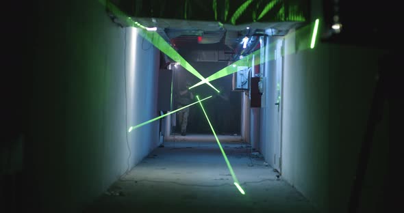 SWAT Team Walking Through Dim Hallway, Stock Footage | VideoHive