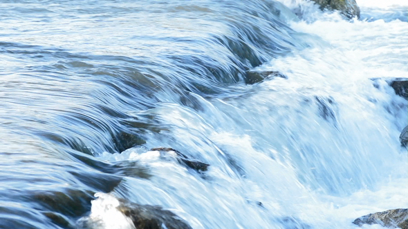 Water Falling in River Cascade, Stock Footage | VideoHive