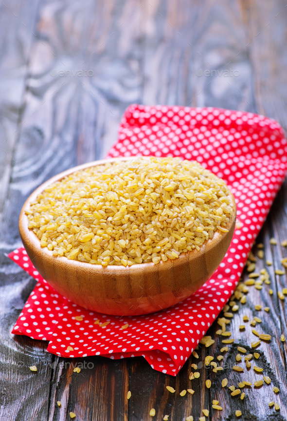 raw bulgur Stock Photo by tycoon101 | PhotoDune